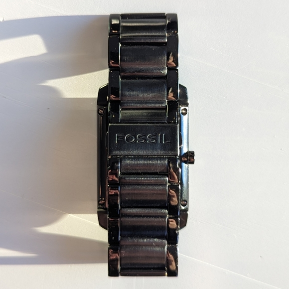 Fossil | Accessories | Fossil Mens Gunmetal Black Arkitekt Watch With ...